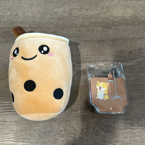 Toys | Boba Bundle Both Stuffed Boba And Zipper Pouch Combo Boba Tea ...